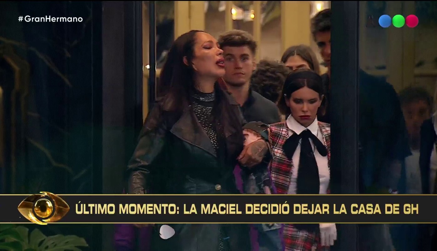 Salida inesperada: “La Maciel” decidió dejar la casa de Gran Hermano ...