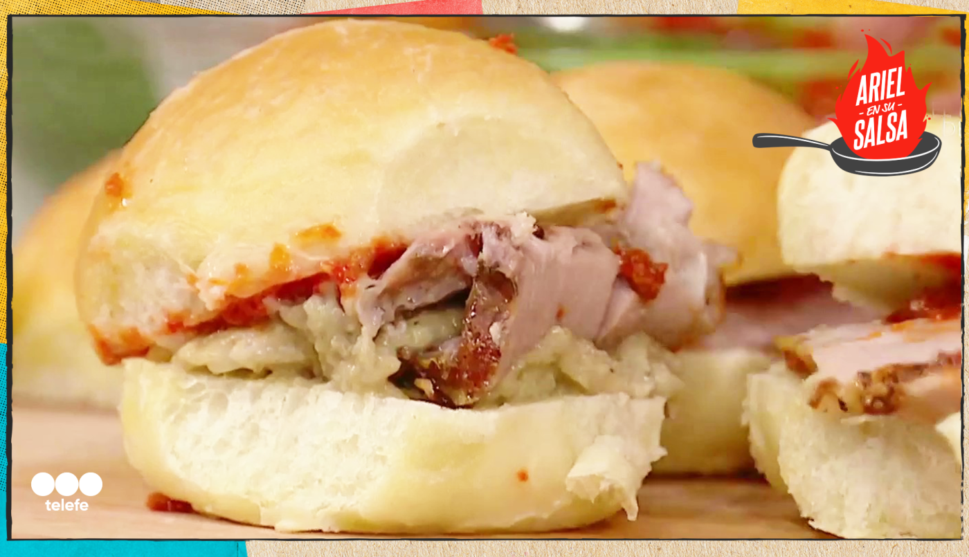Receta paleta de cerdo con panes de manteca | Mi Telefe